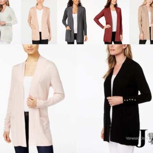 JM Collection | Sweaters | Jm Collection Womens Openfront Cardigan ...